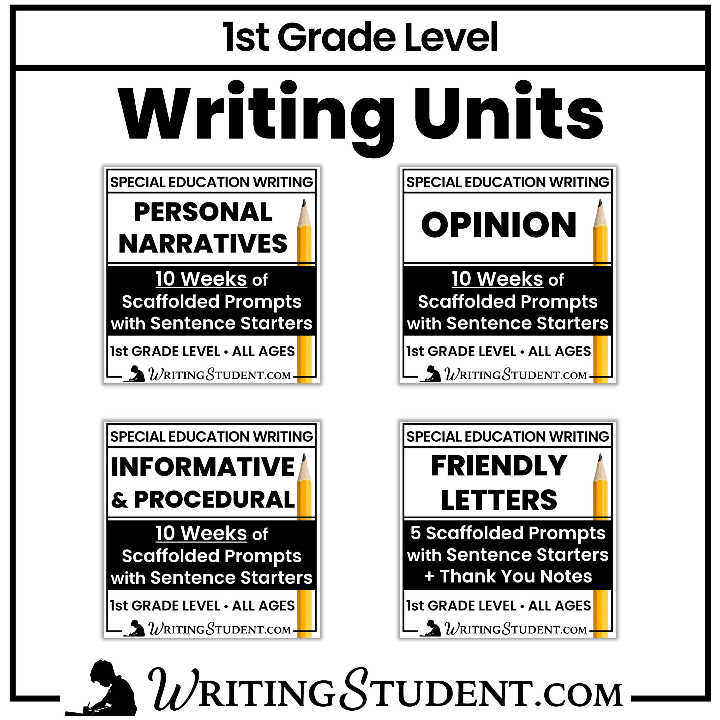 Special Education Writing Curriculum Grade 1 – Writing Student